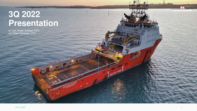 Welcome to Solstad Offshore ASA
