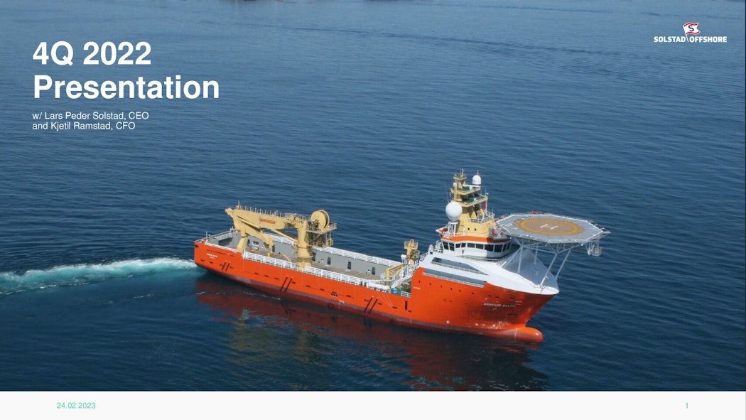 Welcome to Solstad Offshore ASA